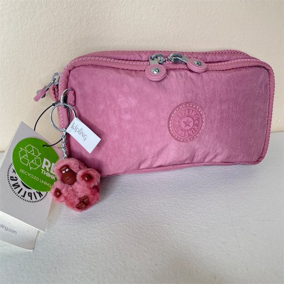 Kipling | Bags | Nwt Kipling Chap Makeup Bag Pencil Case In Sweet Pink ...